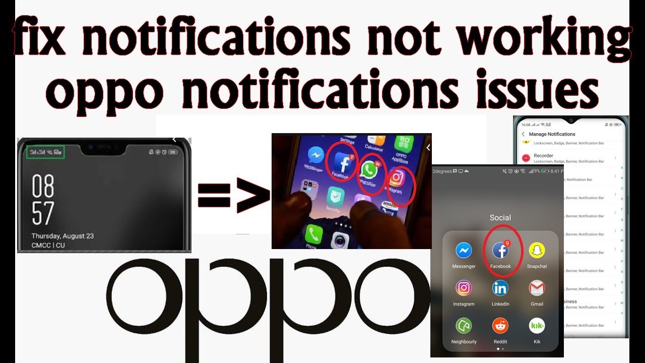 If your oppo phone cannot receive notifications of applications Gmail ...