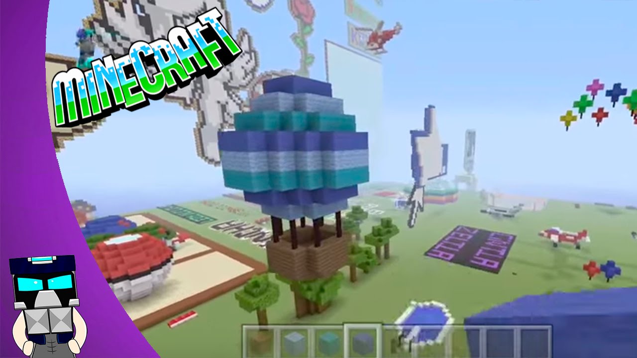 Minecraft: Como hacer Globo Aerostatico Decoracion Tutorial - YouTube