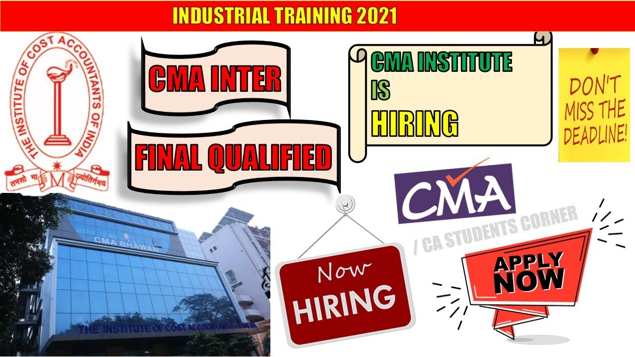 VACANCY BY CMA INSTITUTE FOR CMA INTER AND FINAL QUALIFIED || CMA ...