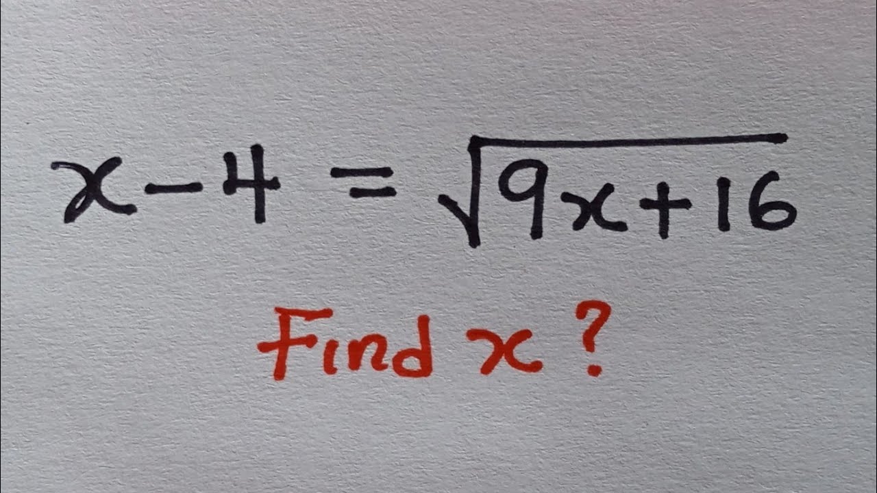 Solving Radical Equations Step-by-Step | SAT & ACT Math Help - YouTube