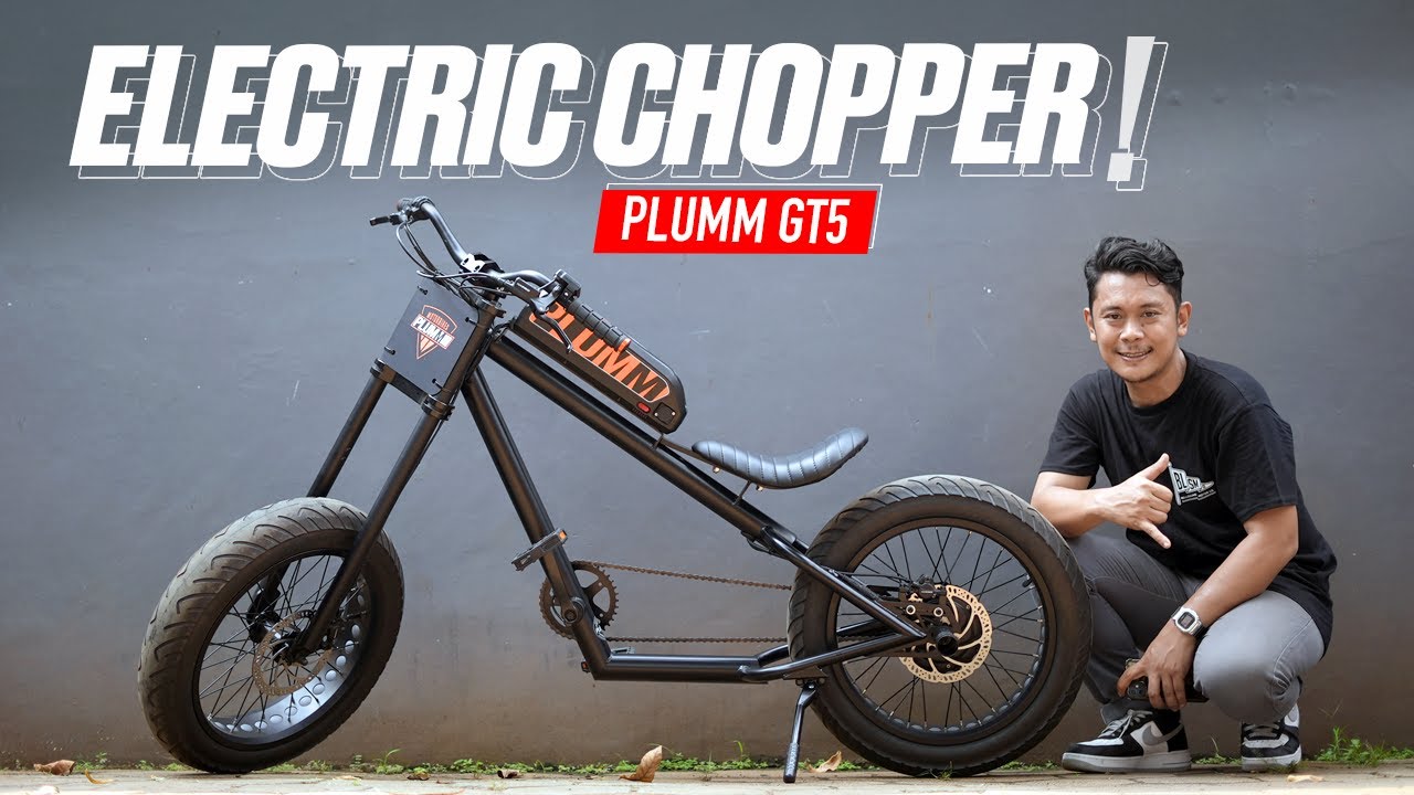 Sepeda Listrik Chopper Seharga Rp80Juta!! #AtenxKatros - YouTube