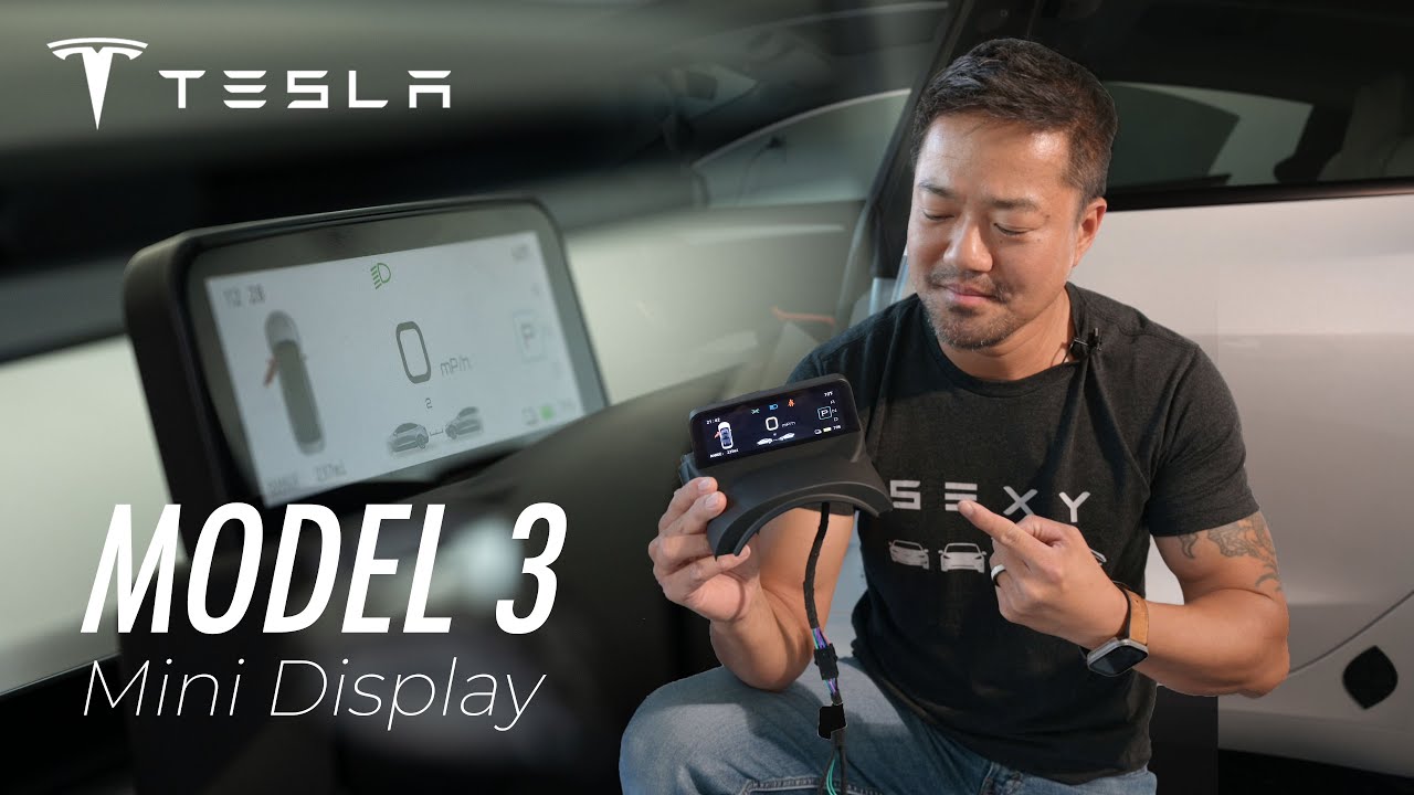Tesla Model 3 2023 Mini Display Monitor Installation and Review#2023 # ...