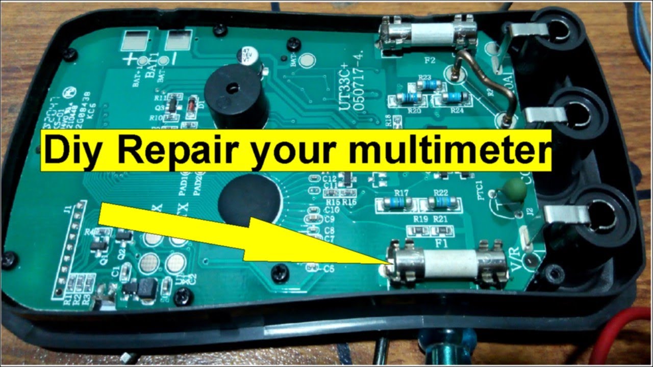 how to repair your multimeter | how to repair the uni t 33c+ | fuse ...
