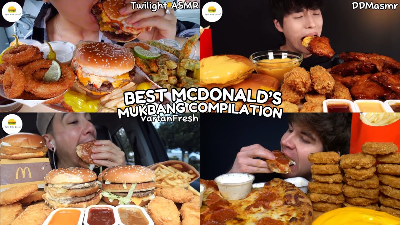 ASMR | BEST MCDONALD'S MUKBANG COMPILATION | BEST FAST FOOD EATING SHOW ...