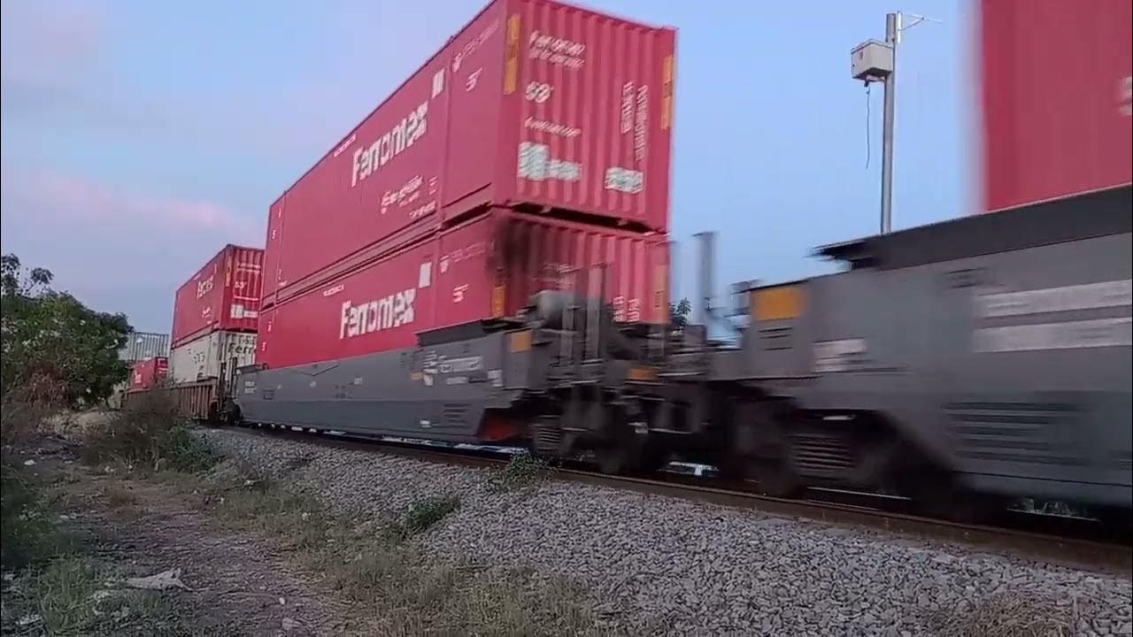 Intermodal México Mexicali FXE 4661 FXE 4522 Rumbo norte - YouTube
