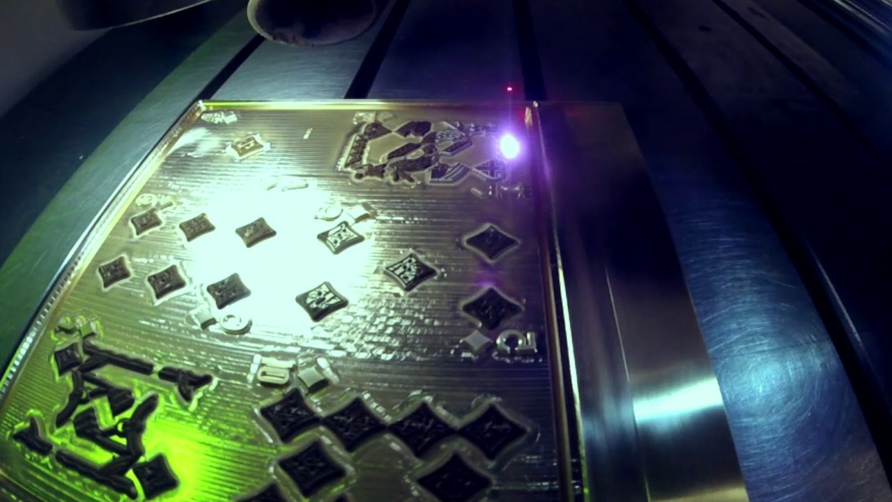 London & Frozen Metal Holographic Plate Manufacture - YouTube