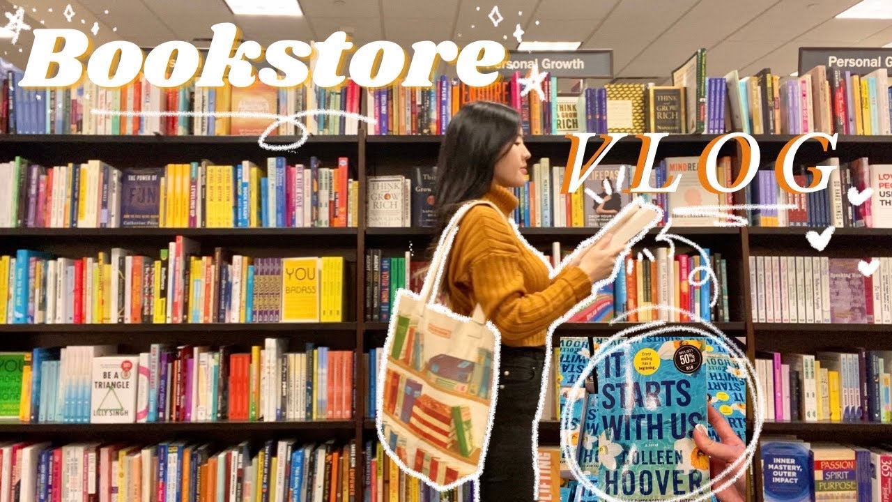 Cozy Fall Bookstore Vlog☕️📖🍁: Barnes & Noble, Book Haul, Bookshelf Tour ...
