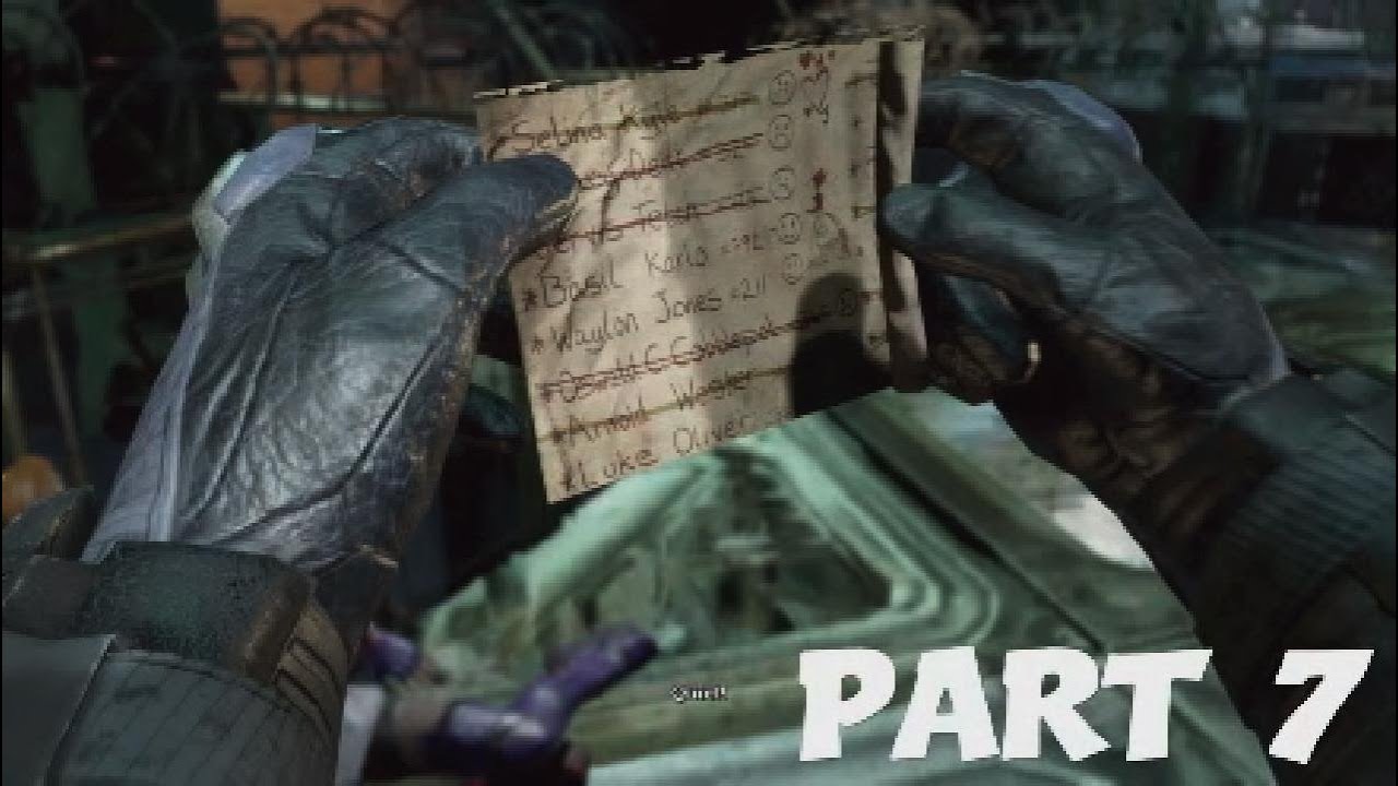 Batman Return to Arkham Asylum - WalkThrough Part 7 " Jokers Party List ...