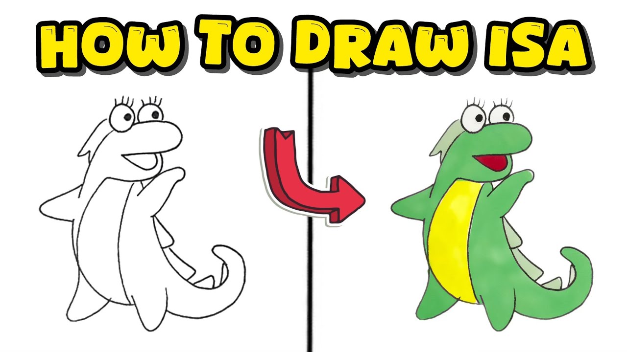 How to Draw Isa from Dora the Explorer – Cute Animal Drawing Guide ...