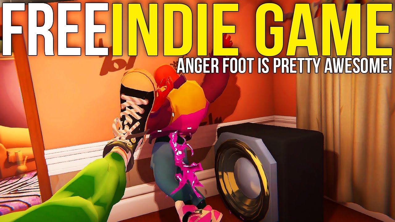 FREE Awesome Indie Game! ~ Anger Foot Gameplay - YouTube