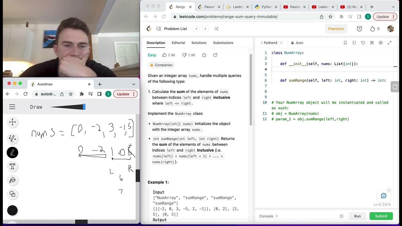 303 Range Sum Query Immutable Youtube