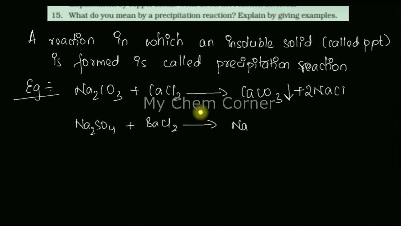 Precipitate Examples