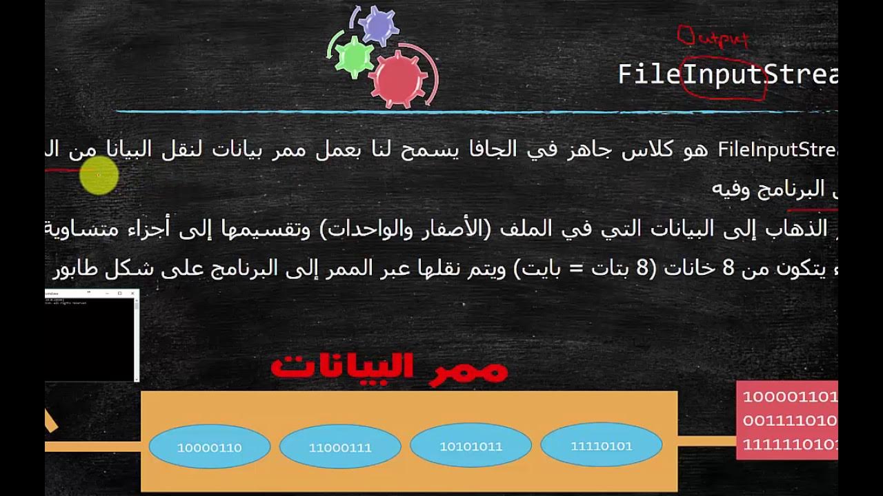 شرح التعامل مع الملفات - FileInputStream-FileOutputStream - YouTube