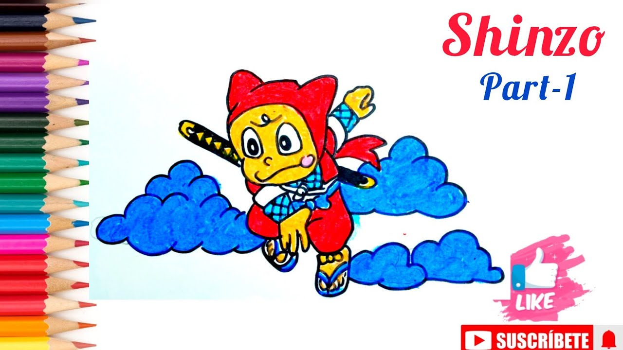 How to draw Shinzo easy || Easy drawing for kids - YouTube