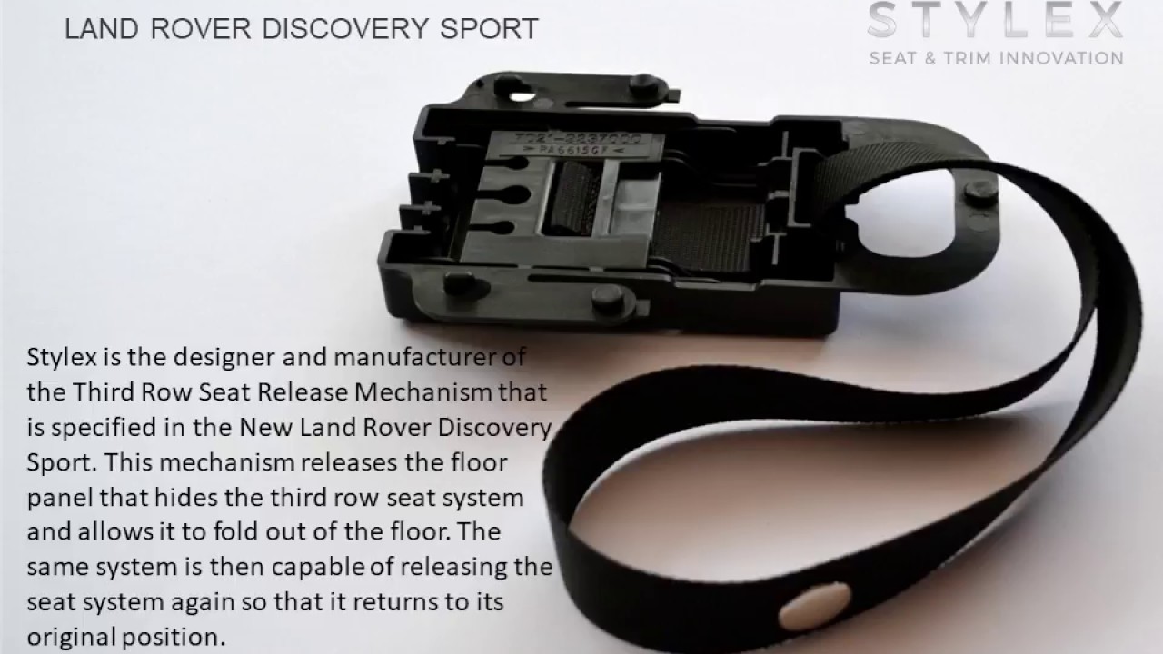 Land Rover Discovery Sport Third row release strap system. - YouTube