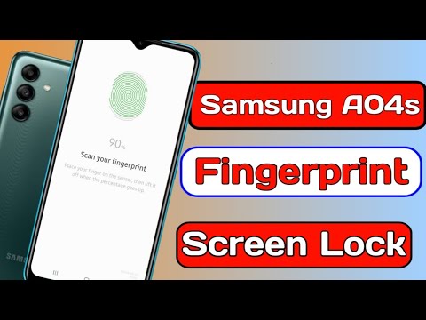 Samsung A04s Display Fingerprint Lock | How to set fingerprint screen ...