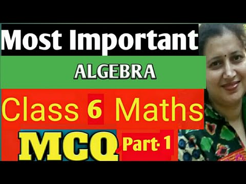 Most Important MCQ Class 6 Maths| Algebra MCQs| Chapter-11|CBSE/ICSE ...