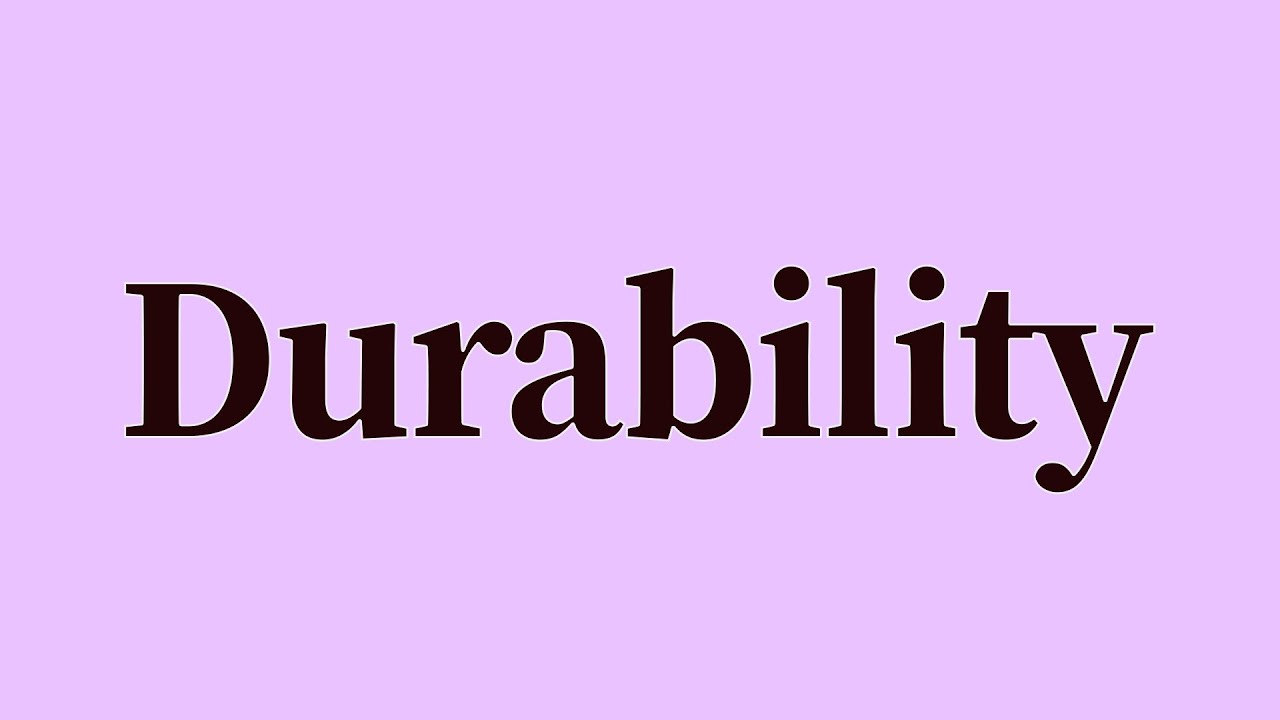 Durability Pronunciation YouTube durability-pronunciation-youtube