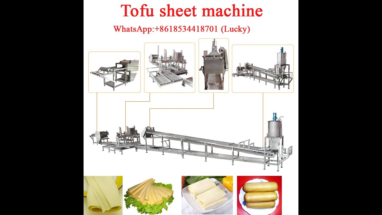 tofu sheet machine automatic yuba sheet/fuzhu/tofu skin making machine ...