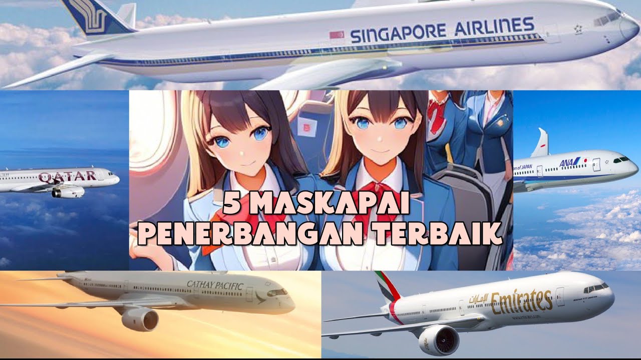 5 Maskapai Penerbangan Terbaik Dunia - YouTube