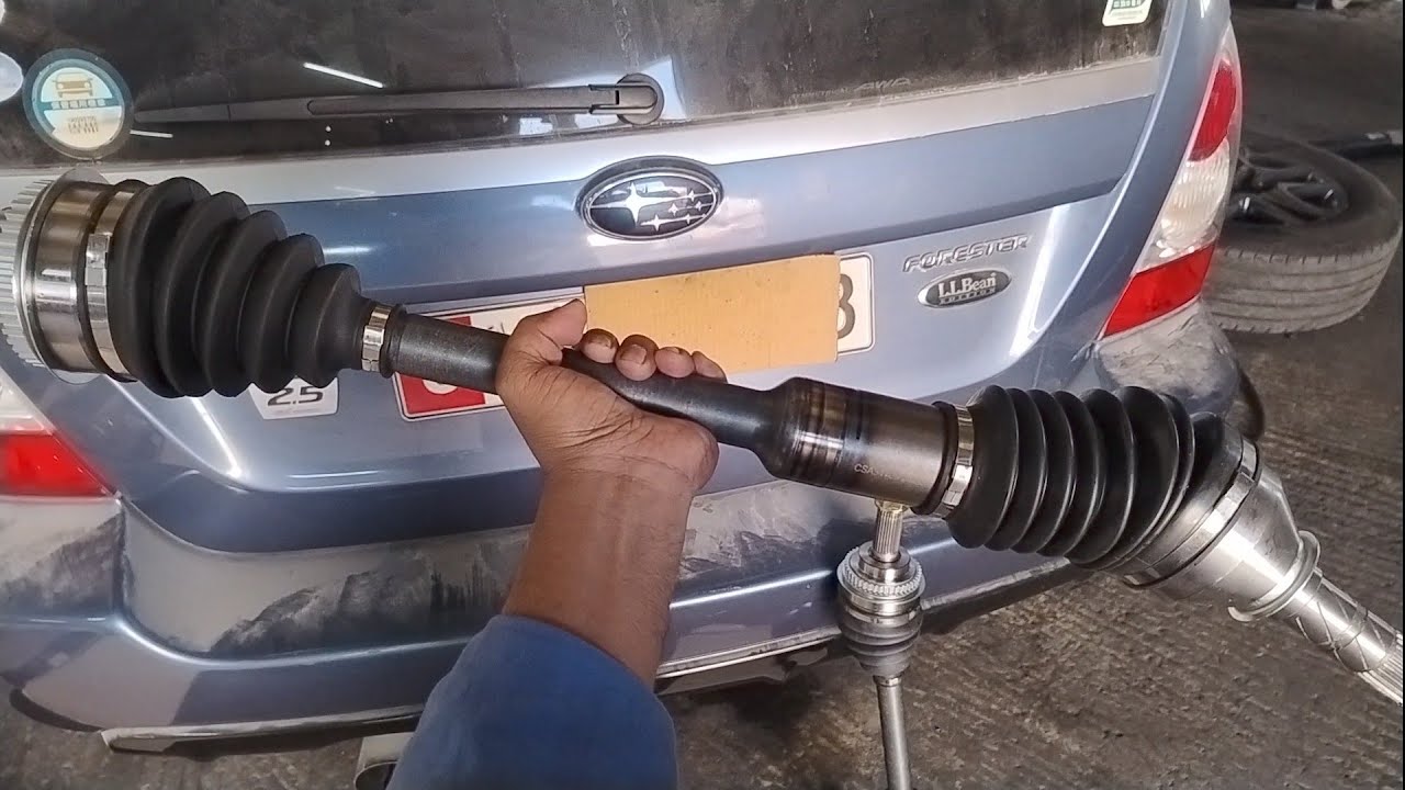 subaru forester front axle replacement step by step - YouTube