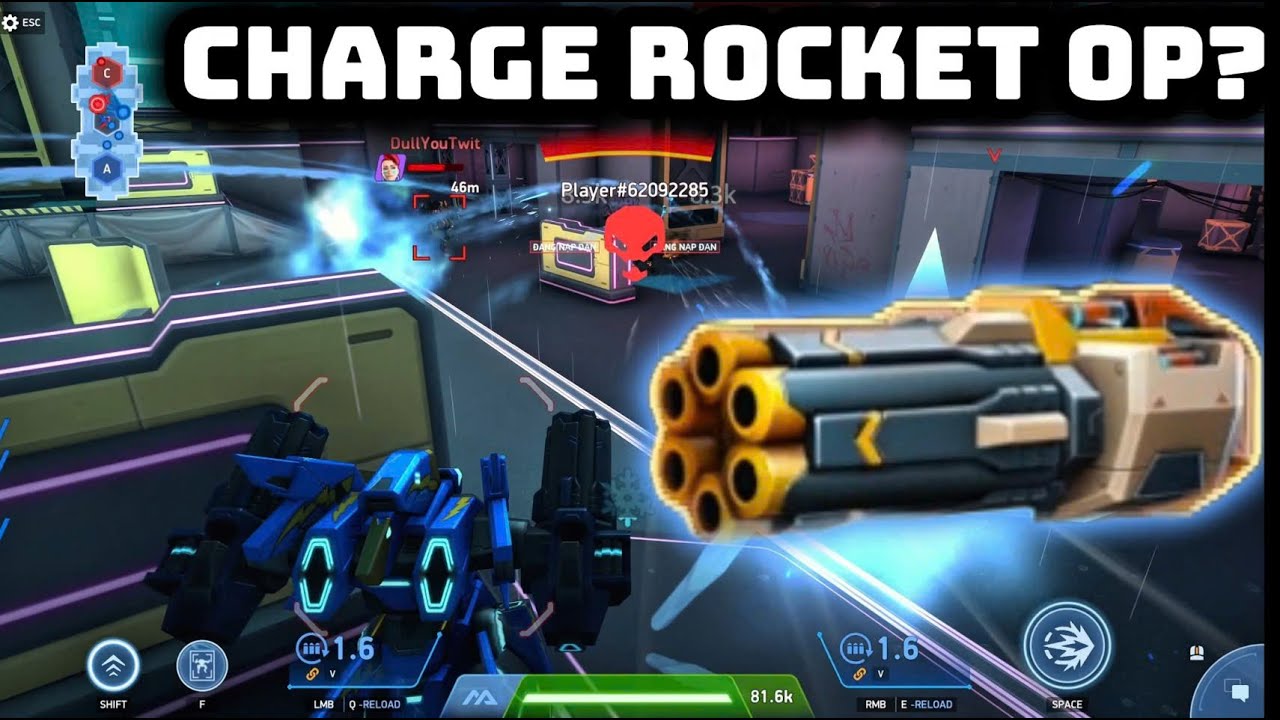 Charge Rocket Gameplay Test | New Legendary Weapon in Mech Arena - YouTube