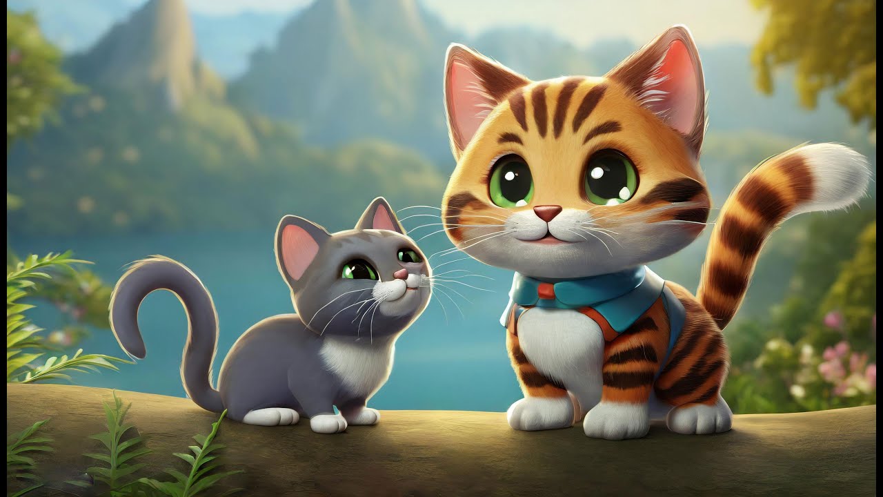 Meow Meow Song म्याऊँ | Cat Song |Rhymes For Children | Meon Meon Poem ...