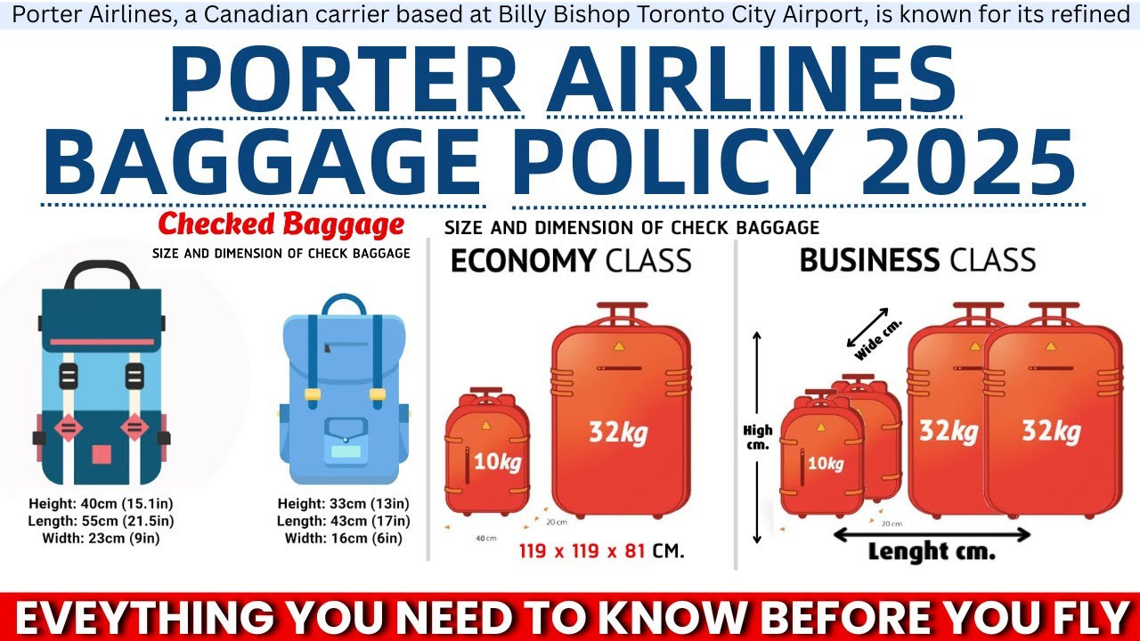 "🛫 Flying Porter Airlines? Baggage Rules You MUST Know in 2025!" - YouTube