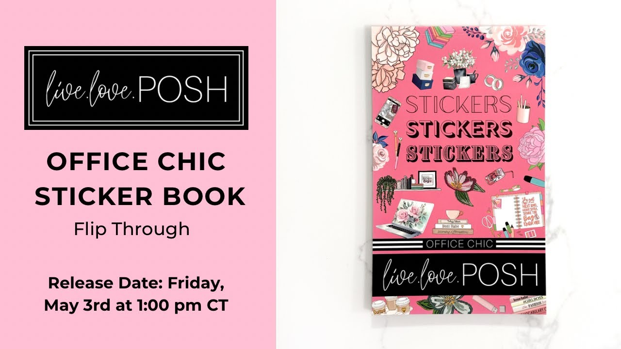 OFFICE CHIC STICKER BOOK FLIP THROUGH - YouTube