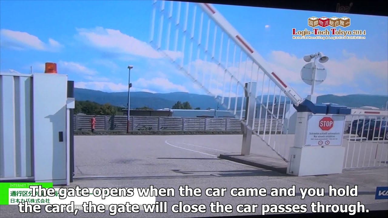 Vehicle gate for traffic separation "Load barrier" - Nihon Kaba K.K ...