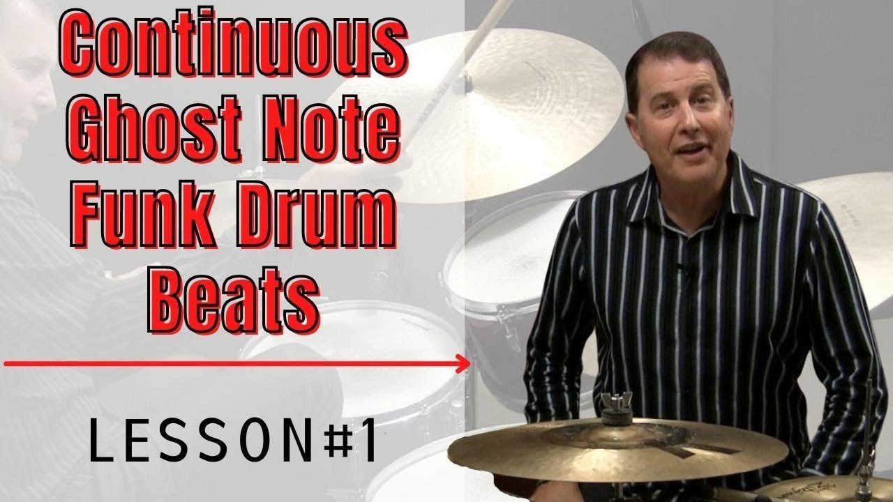 Continuous Ghost Note Funk Drum Beats - Part 1 - YouTube