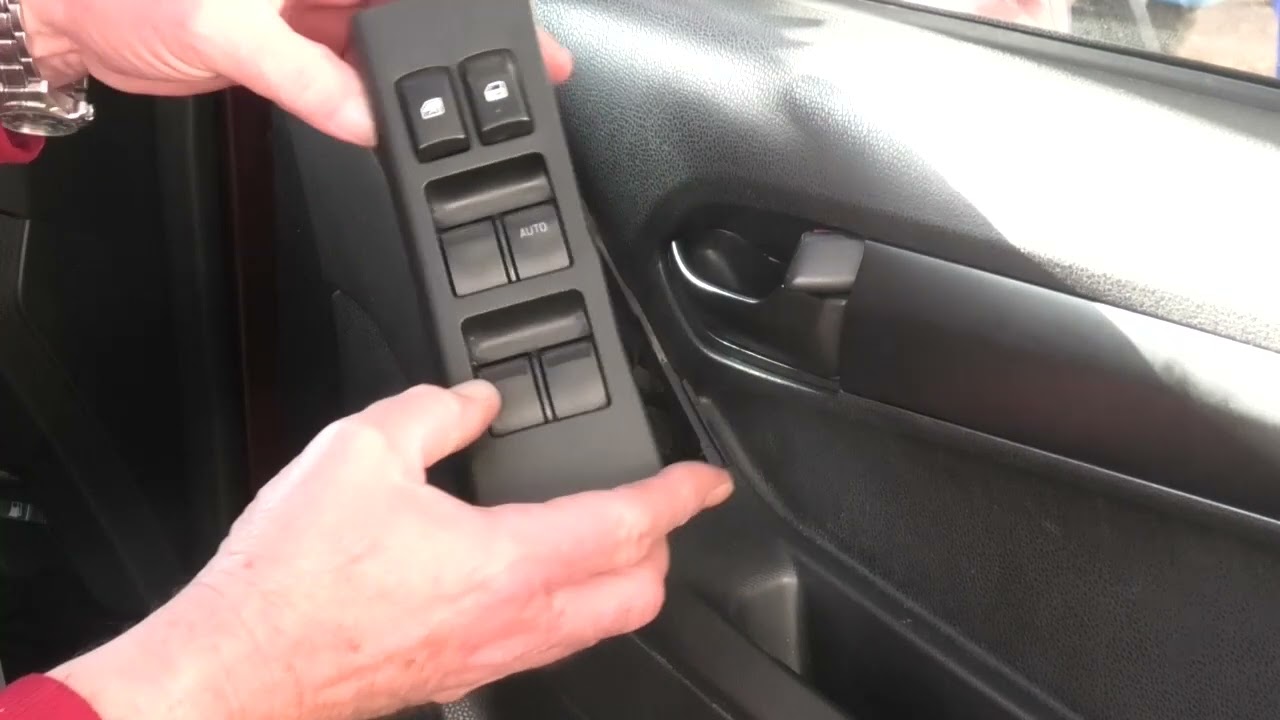 DMax door switch panel replacement - YouTube