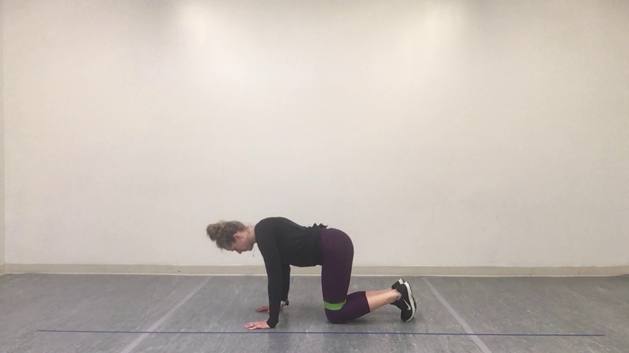 Quadruped - banded kick back - YouTube