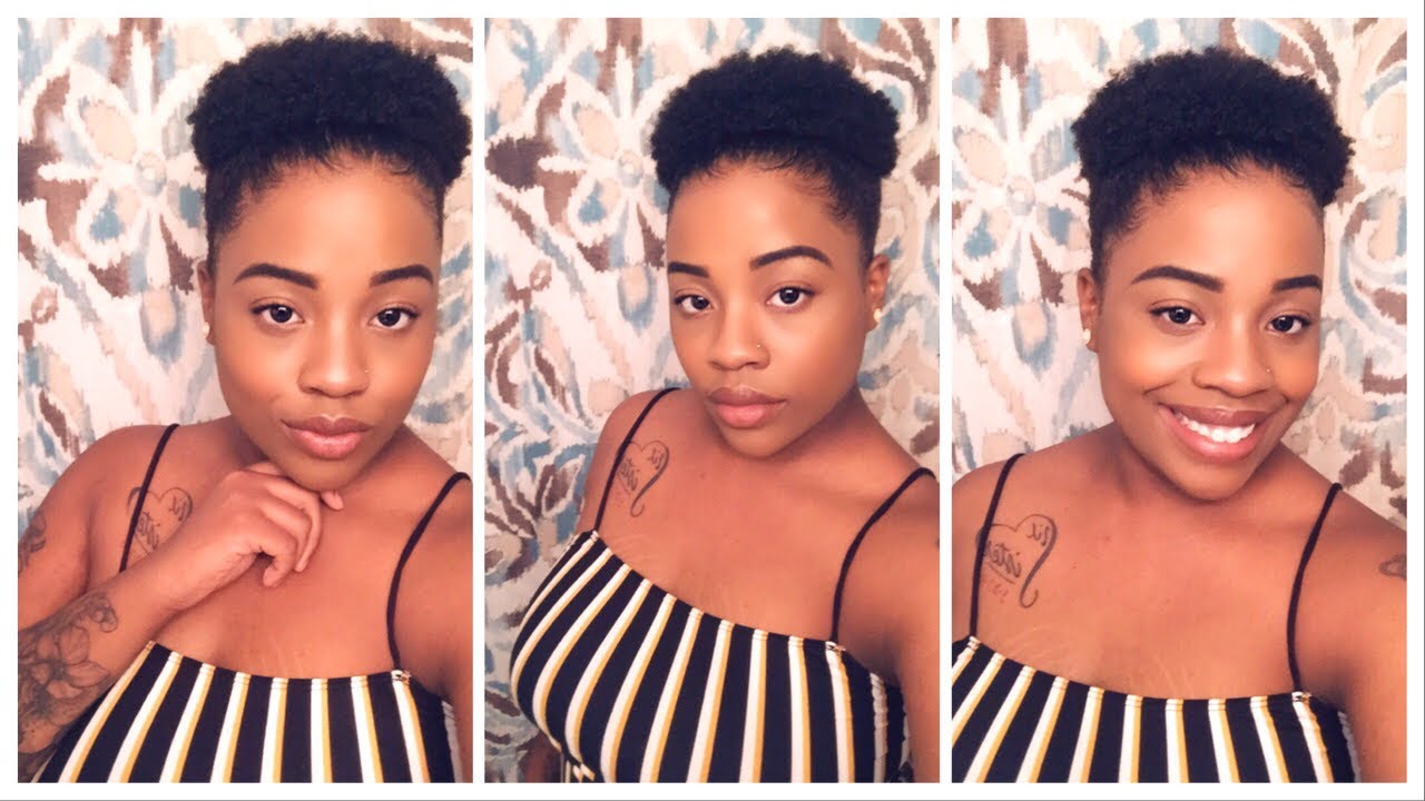 How I Transform My TWA Into A High Puff | Type 4 Short Natural Hair ...