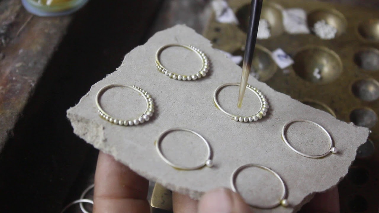 Applying Granulation to Silver Charm - YouTube
