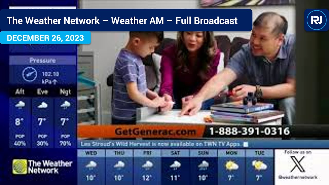 The Weather Network - Weather AM - December 26, 2023 - YouTube