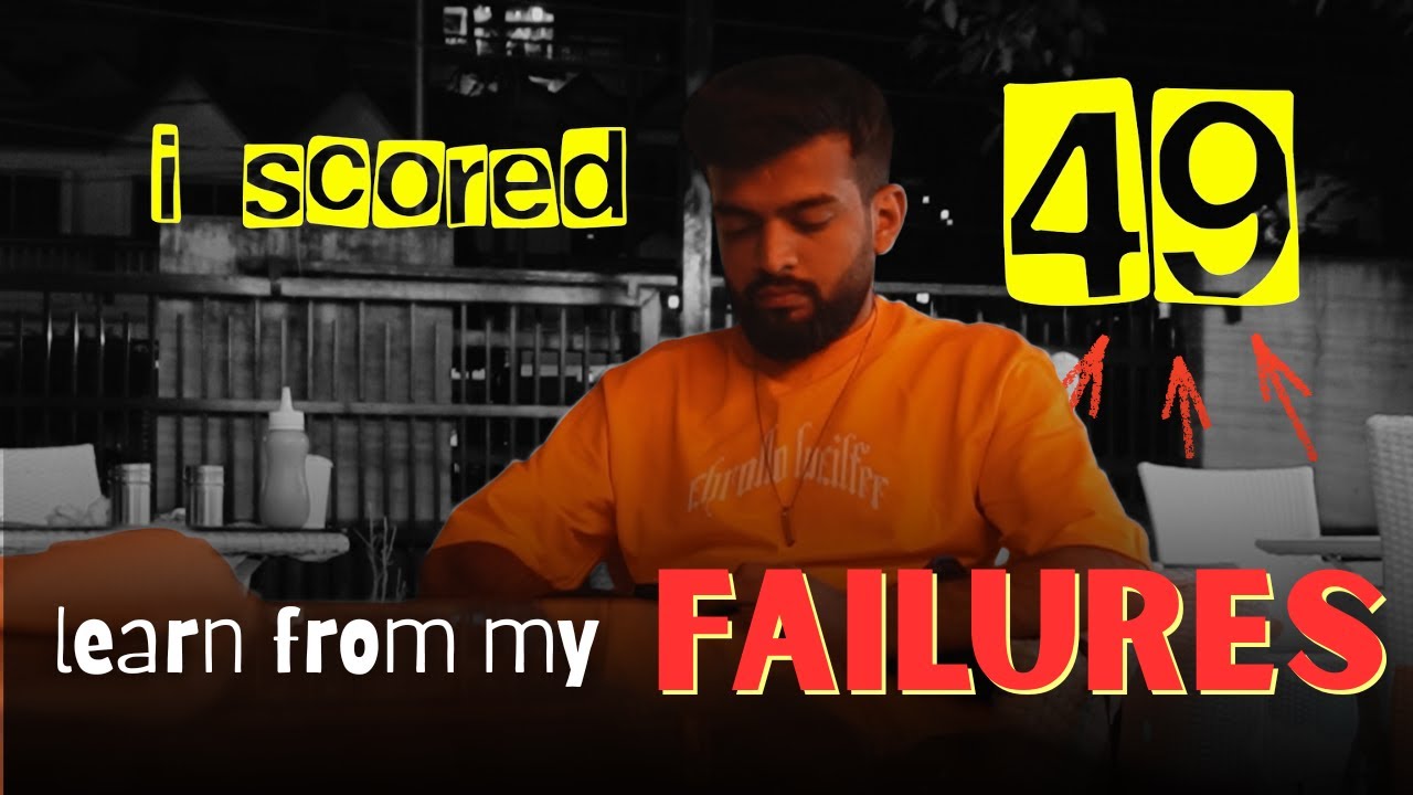 i studied 14 hours a day - scored only 49 marks (ruined my IIT dreams ...