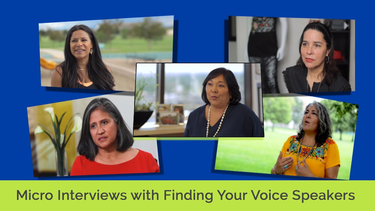 Micro Interviews with Finding Your Voice Speakers - YouTube