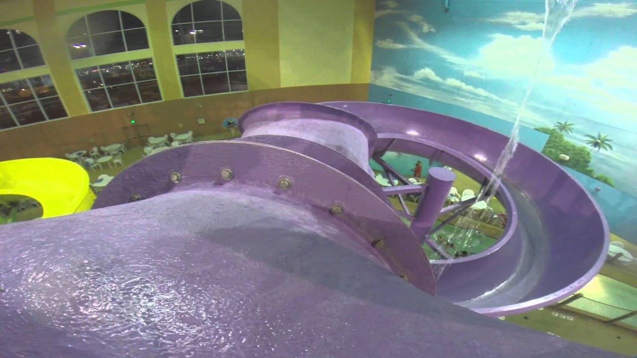 Keylime Cove Purple Waterslide - YouTube