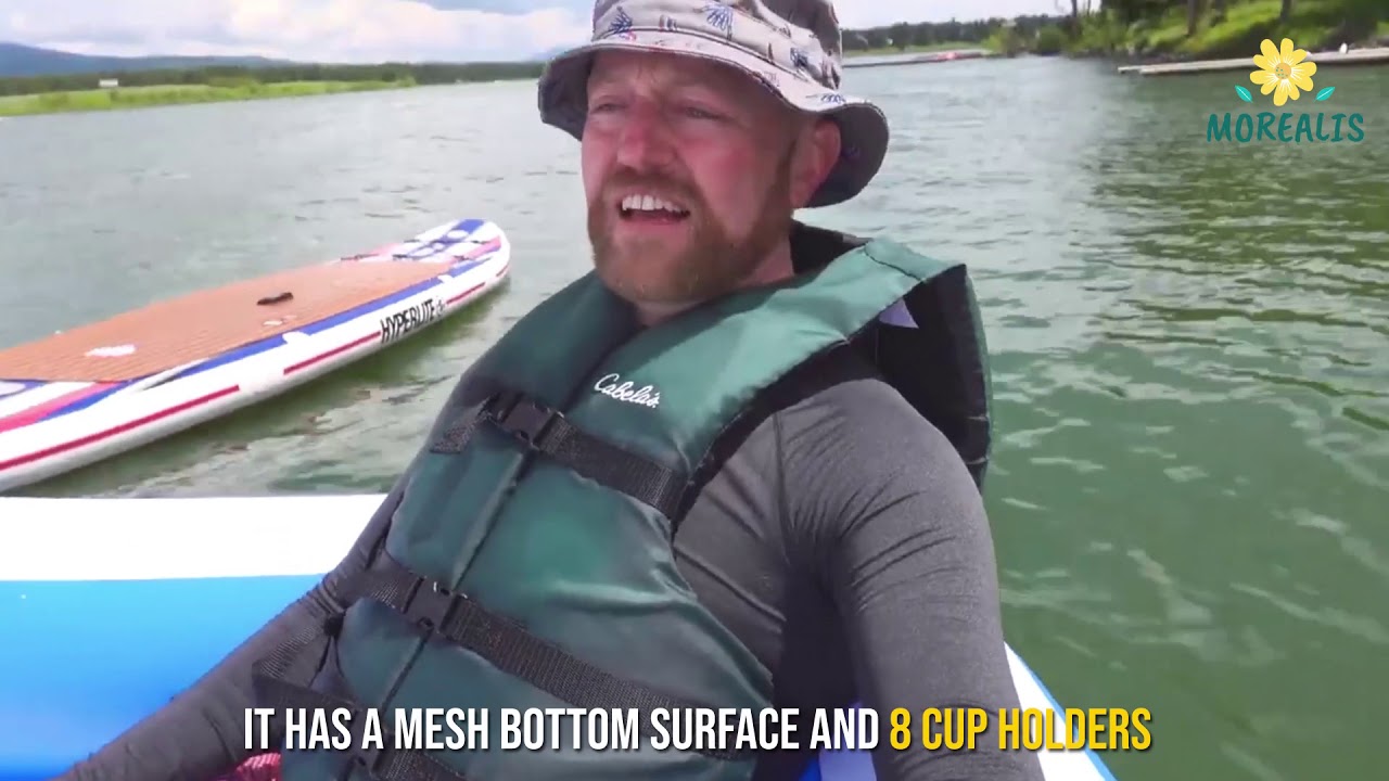 Large Inflatable Floating Island Lake & River Seated Party Island ...