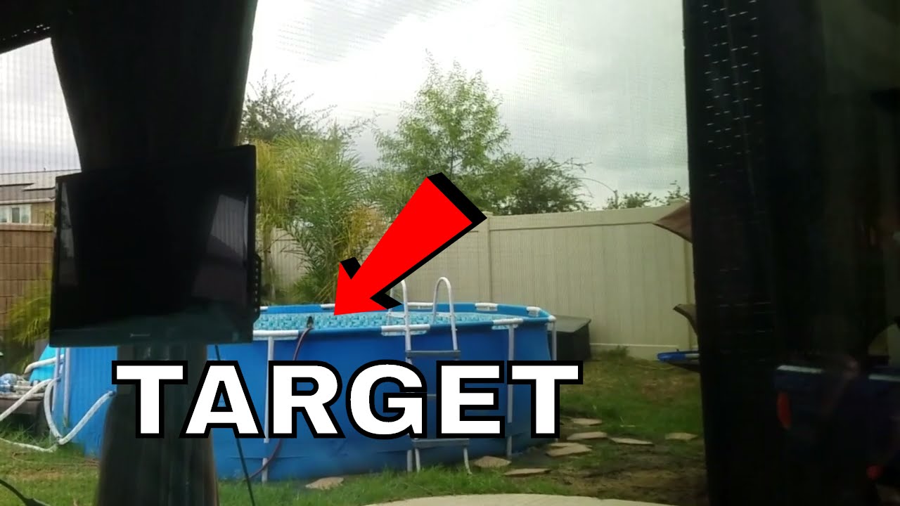 NERF GUN FUN! TARGET THE BIRD - YouTube