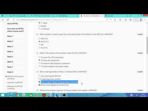 Introduction to Embedded System Design | Week 8 | Assignment 8 | NPTEL Solutions - YouTube