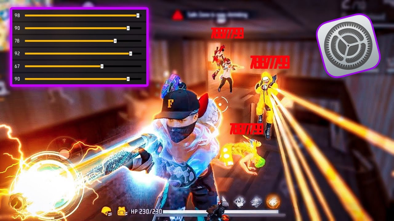Free Fire Headshot setting 2024 ⚡ Best Sensitivity Settings ⚙️ ...