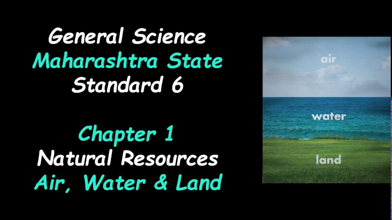 Std 6: General Science- Chapter 1: Natural resources- Air, Water & Land ...