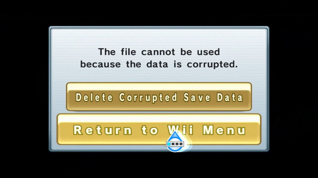 Corrupted Save Data in Mario Sports Mix - YouTube