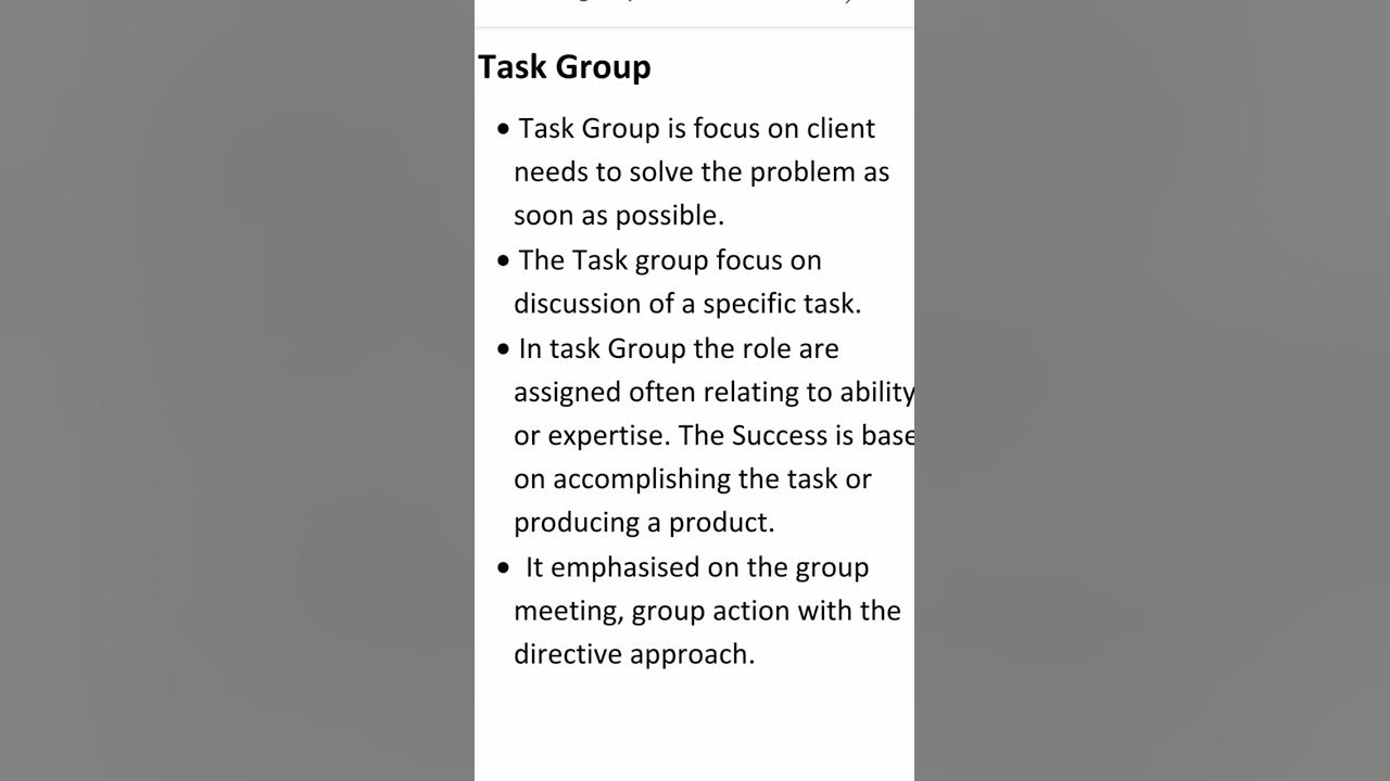 Task Group in social group work||MSW|| - YouTube