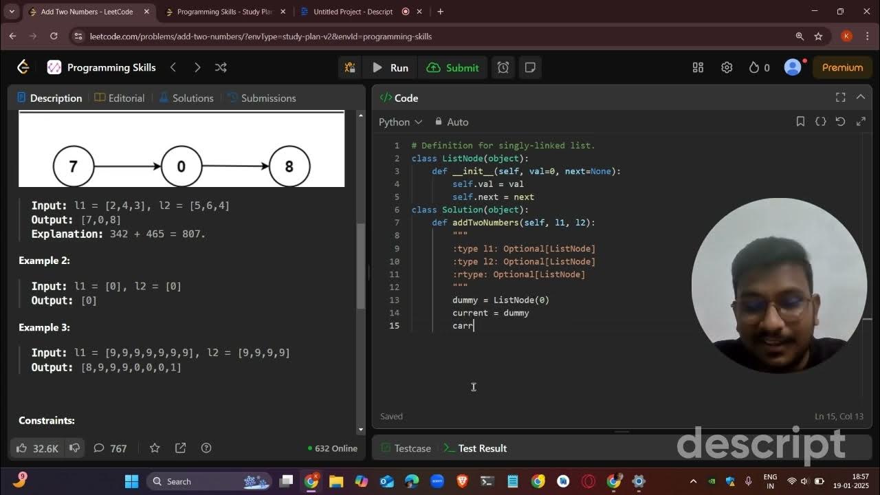 LeetCode day 09 of 100 days 100 videos challenge of python learning ...