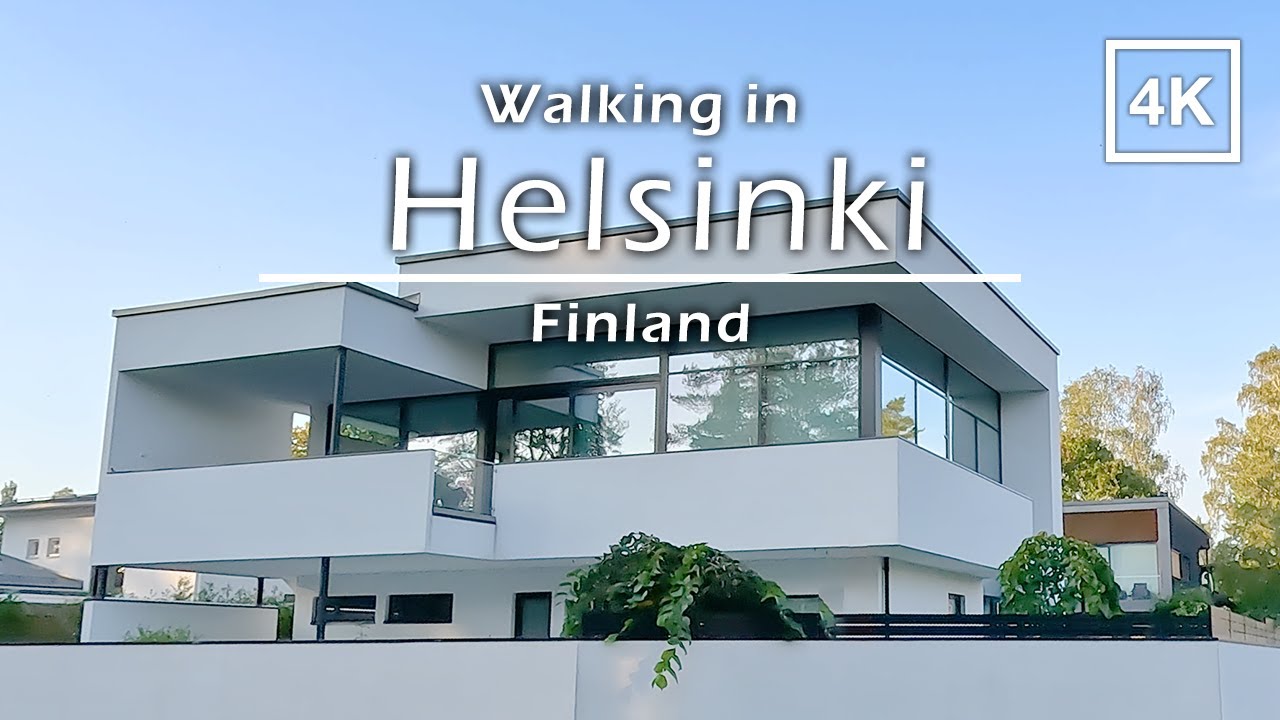 Walking in one of the most expensive neighbourhoods in Helsinki ...