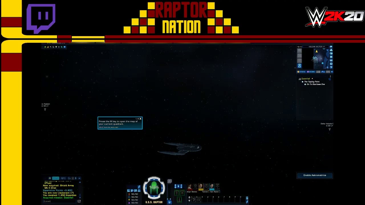 Time to explore the galaxy with the USS Raptor - Happy New Year! - YouTube