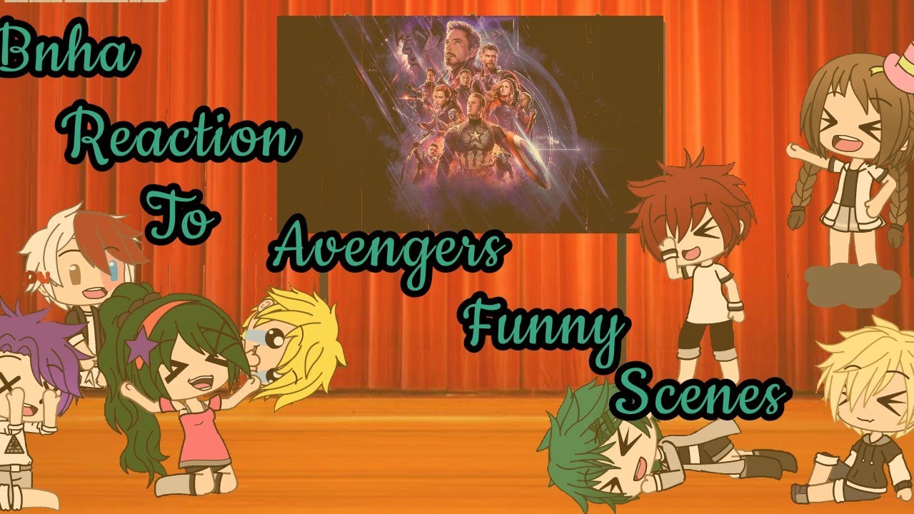 Bnha reacts to avengers (Funny Scenes) - YouTube